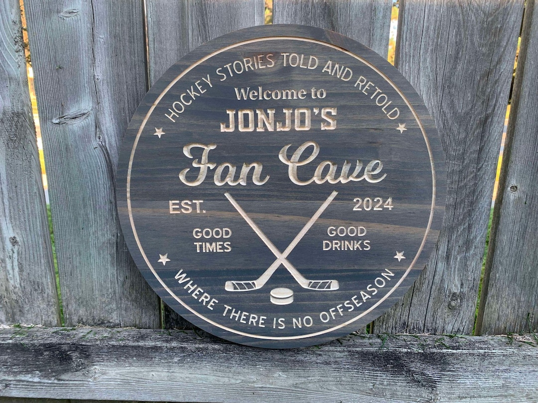 Custom Hockey Sign | Custom Name Engraving | Personalized Hockey Sign ...