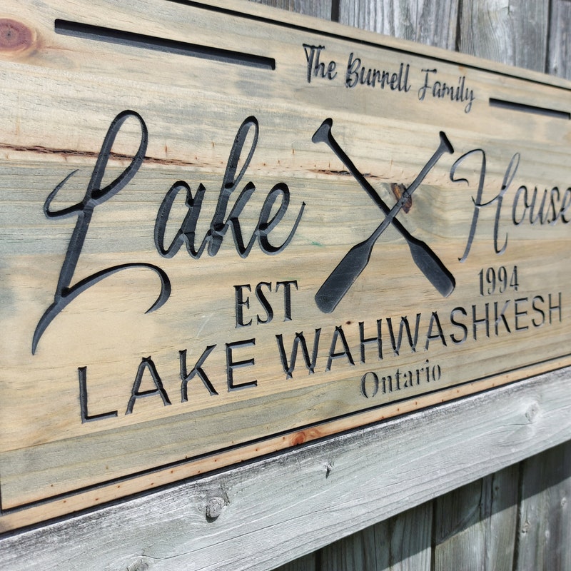Custom Metal Signs for Lakehouse - Etsy
