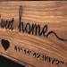 Personalized Home Sweet Home Sign Sign, Custom Engraved Family Name ...