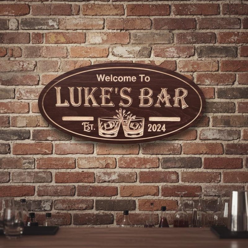 Rustic Man Cave Bar Decor - Etsy