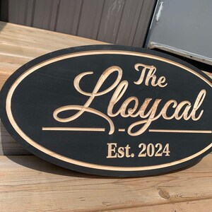 Custom Outdoor Wooden Sign Engraved Housewarming Gift Anniversary Gift ...