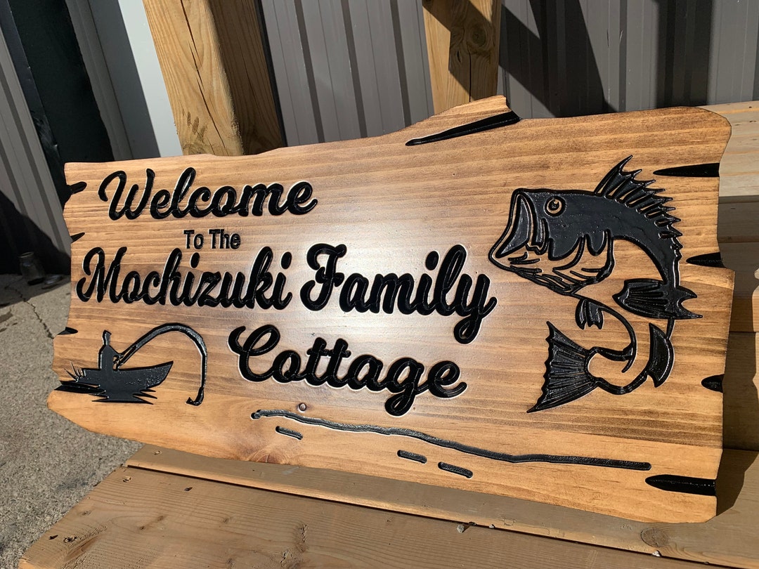 Outdoor Cottage Sign | Custom Cottage Sign | Wood Cottage Sign ...