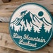 Mountain Lion Sign, Circular Sign Custom Cottage Sign | Personalized ...