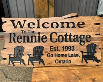 Outdoor Cottage Sign Custom Cottage Sign Wood Cottage Sign - Etsy