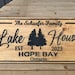 Custom Rustic Cottage Sign | Custom Engraved Lakehouse Sign | Outdoor ...