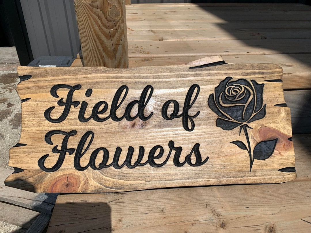 Garden Sign | Custom Sign | Wood Garden Sign | Anniversary Gift ...