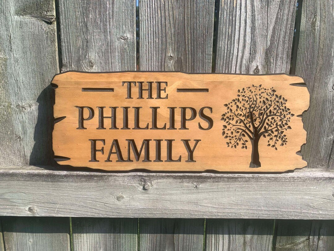 Custom Wood Sign – Family Name Sign, Last Name Wooden Sign ...