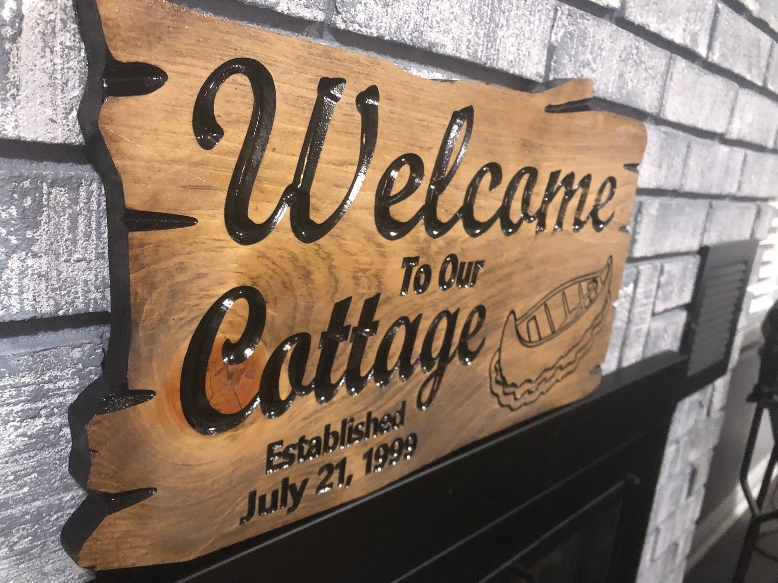 Custom Cottage Sign Wood Cottage Sign Anniversary Gift - Etsy Canada