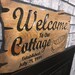 Custom Cottage Sign | Wood Cottage Sign | Anniversary Gift | Welcome to ...
