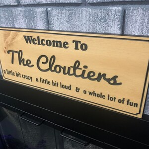 Personalized Family Welcome Sign, Custom Wood Sign, Welcome Sign ...