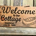 Custom Cottage Sign | Wood Cottage Sign | Anniversary Gift | Welcome to ...