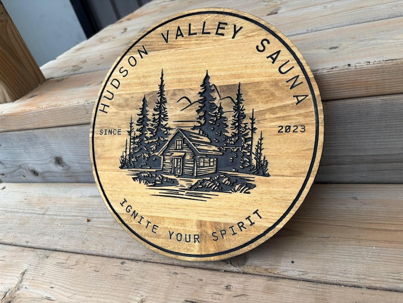 Custom Logo Sign | Personalized Wood Sign | Custom Wall Art | Living ...