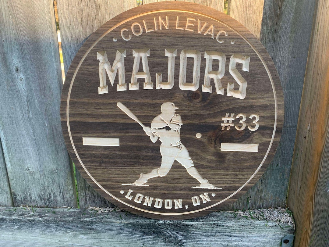 Custom Baseball Sign | Custom Name Engraving | Personalized Baseball ...