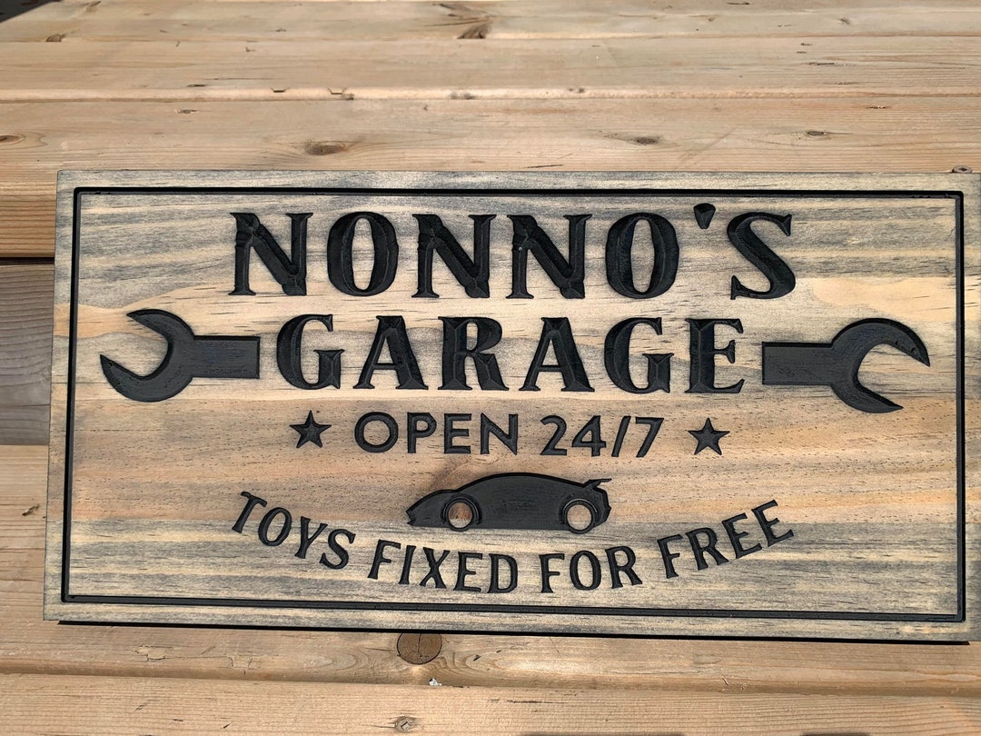 Custom Workshop Sign | Wooden Workshop Sign | Custom Engraved Wood Sign ...