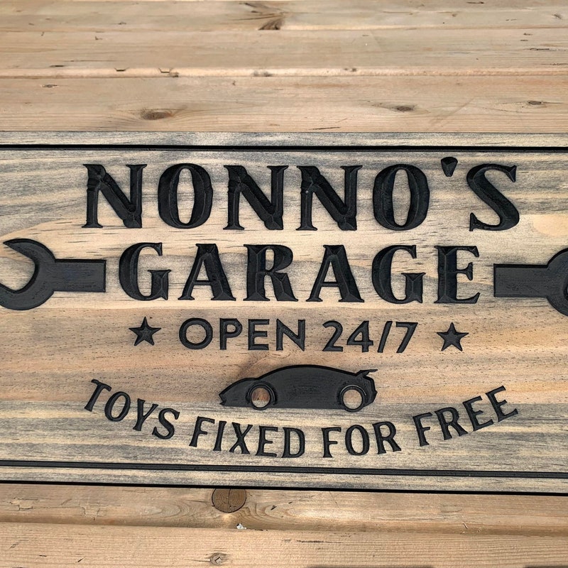 Wood Garage Sign - Etsy