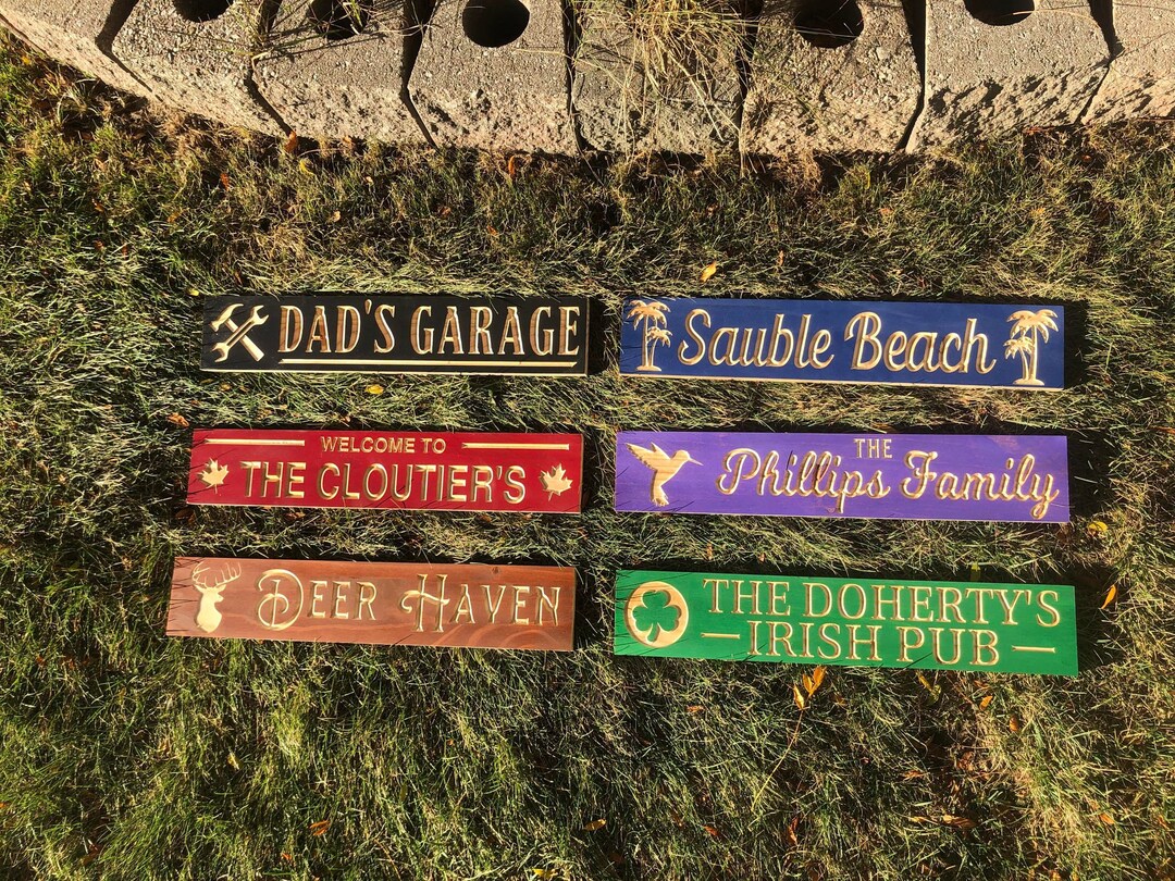 Multiple Personalized Custom Wood Sign Discount – Buy More Save More on ...