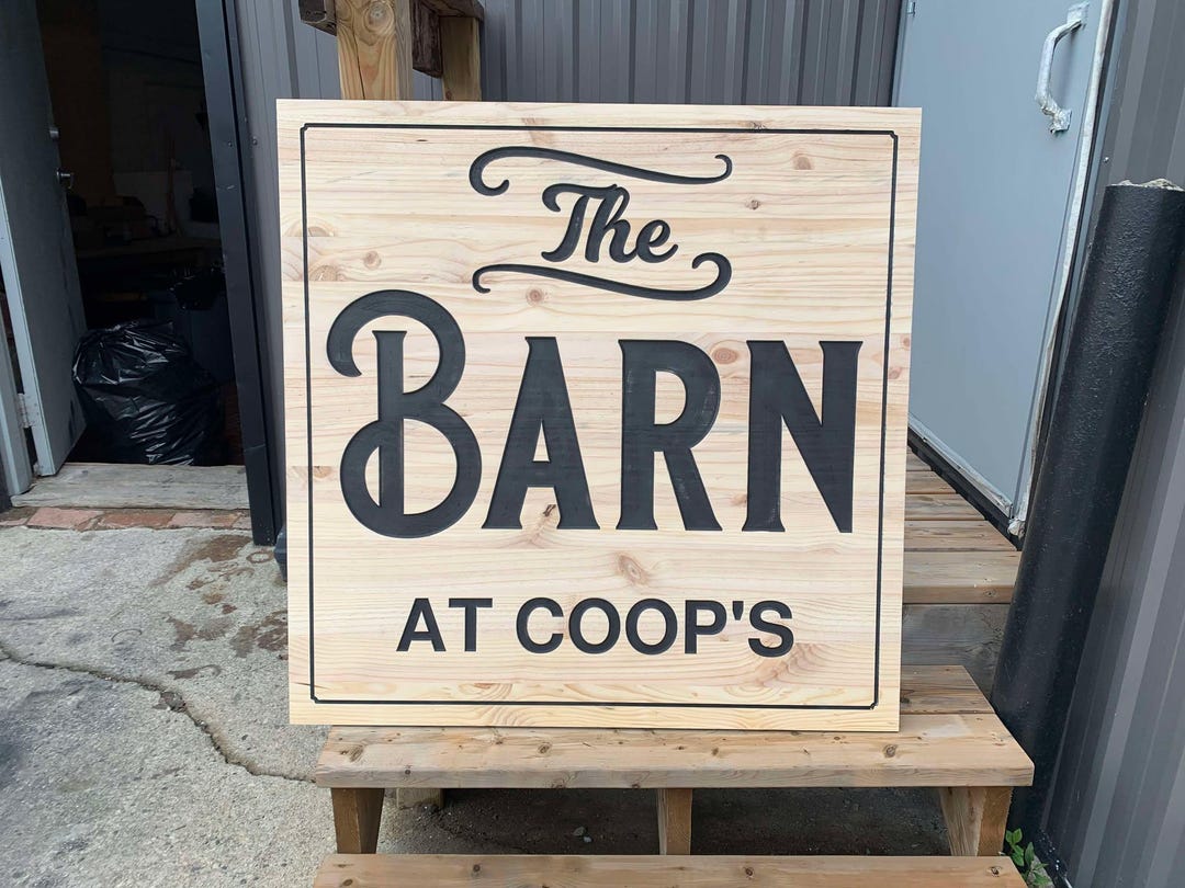 Custom Farm Sign | Personalized Wood Sign | Wooden Farmhouse Sign ...