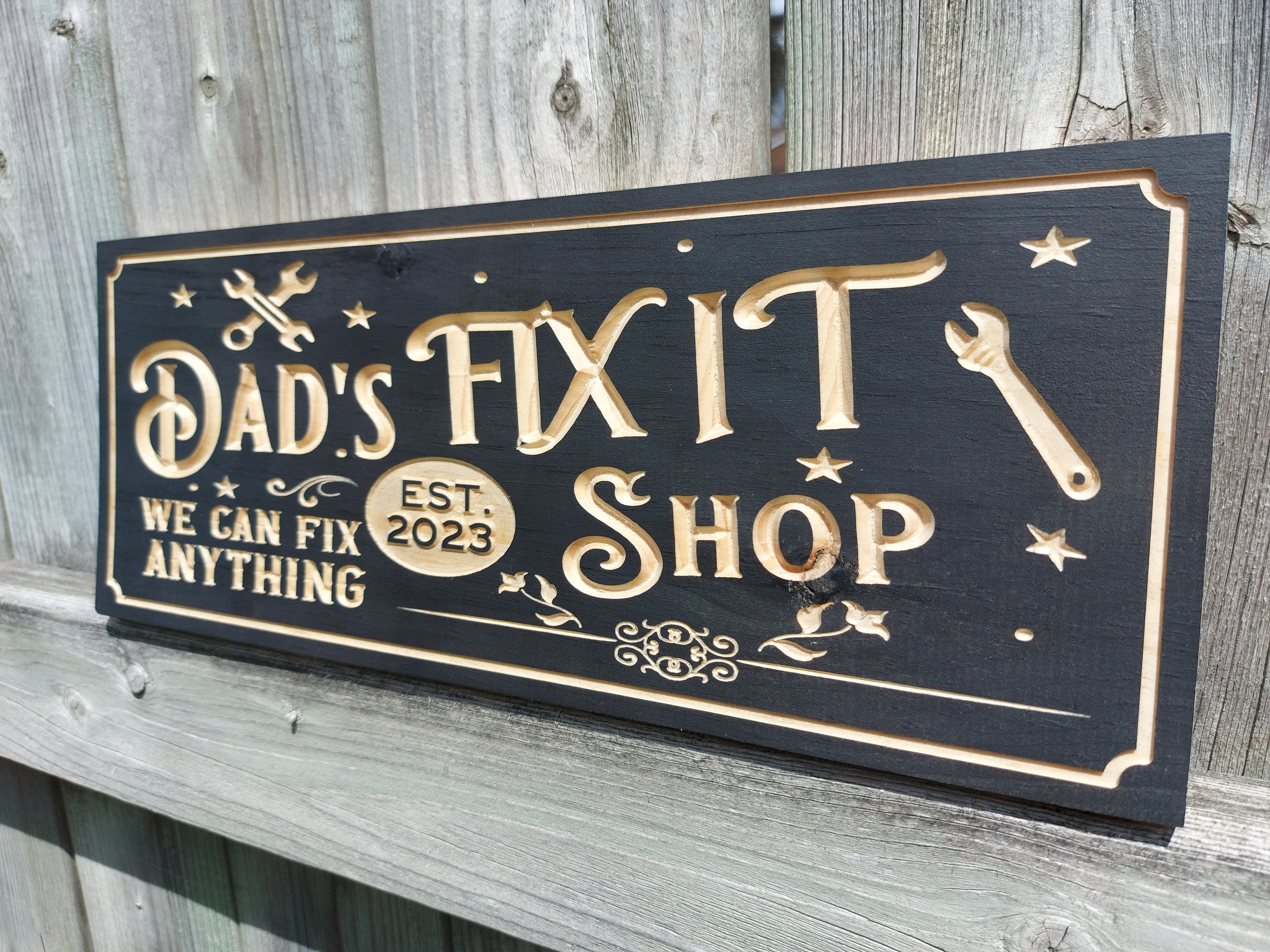 Custom Workshop Sign | Personalized Wood Sign | Wooden Garage Sign sold ...