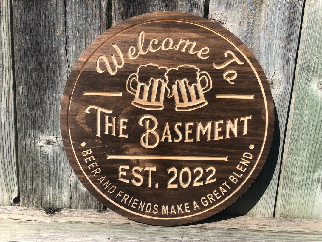 Custom Bar Sign | Personalized Wood Sign | Wooden Bar Sign | Custom ...