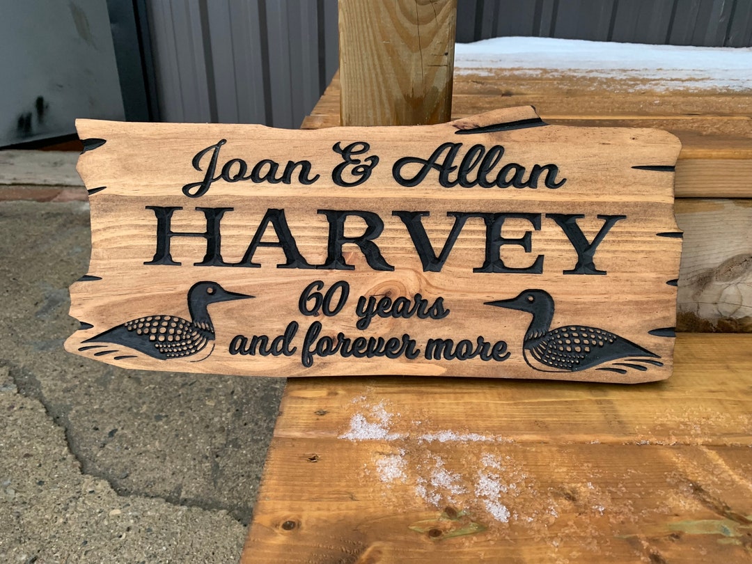 Custom Cottage Sign | Wood Cottage Sign | Anniversary Gift | Outdoor ...
