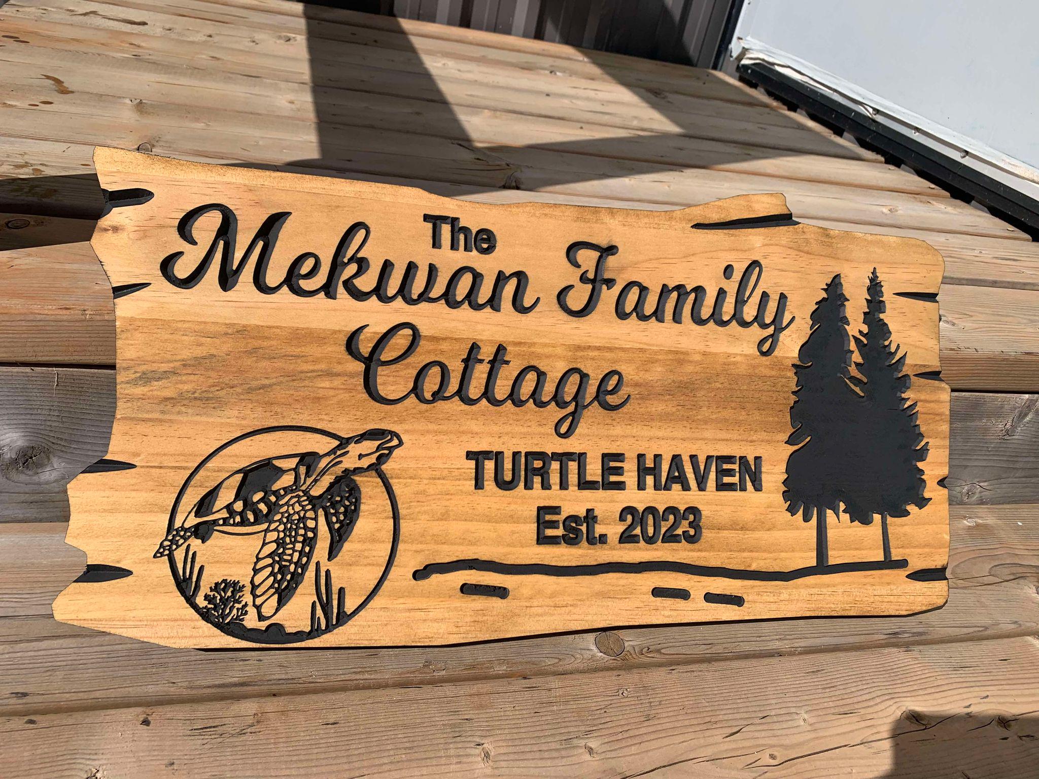 Wood Cottage Sign | Custom Cottage Sign | Wood Cottage Sign ...