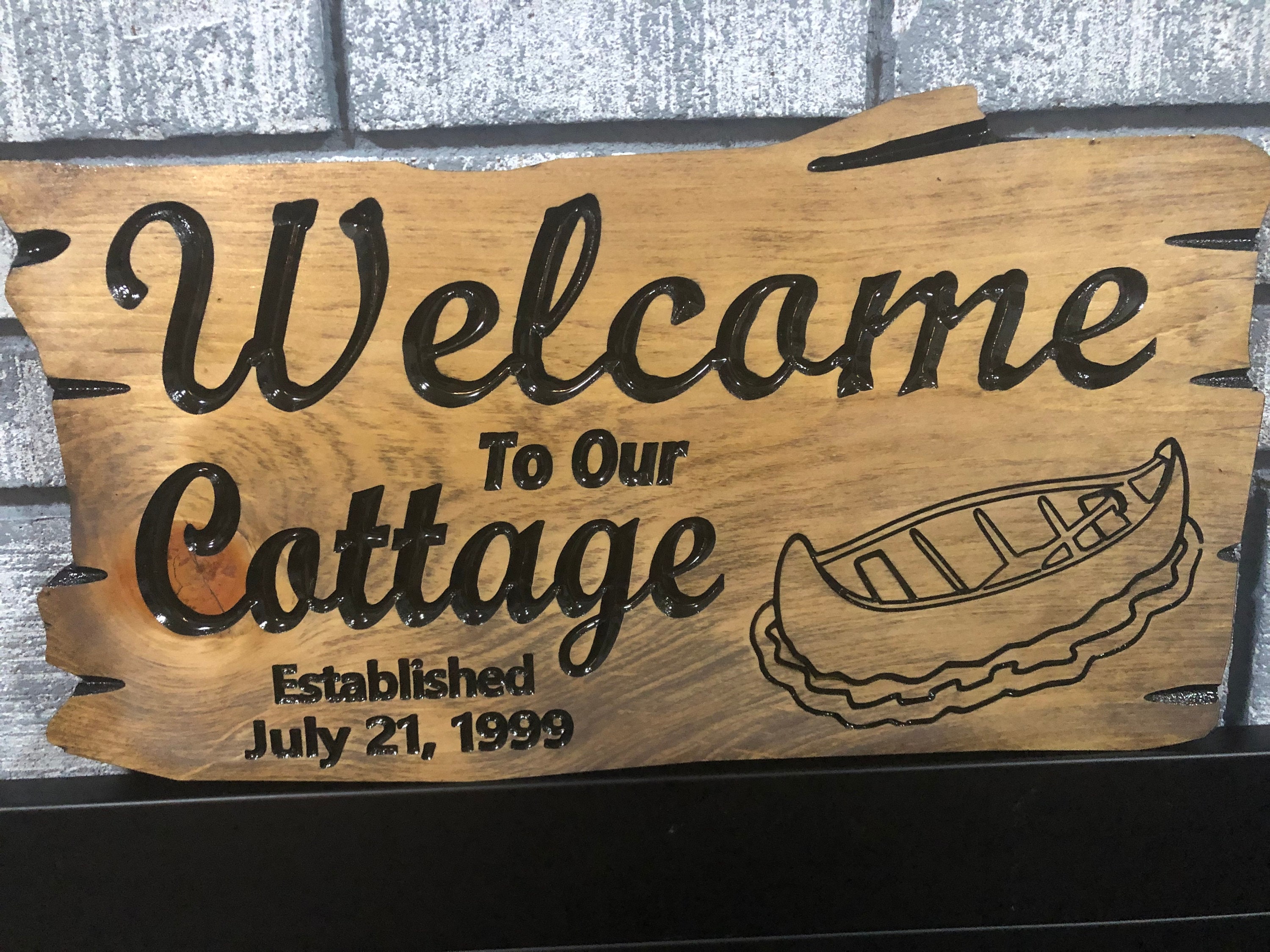 Custom Cottage Sign Wood Cottage Sign Anniversary Gift - Etsy Canada