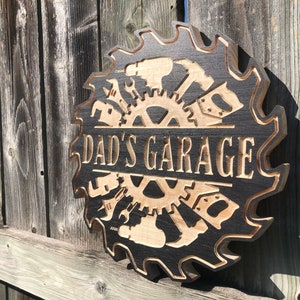 Personalized Workshop Sign – Custom Garage Wall Decor, Man Cave Wood ...
