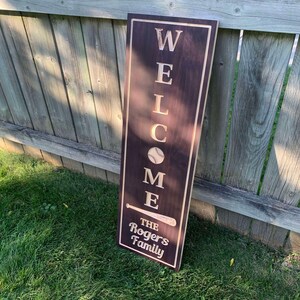 Personalized Family Welcome Sign, Custom Wood Sign, Welcome Sign ...