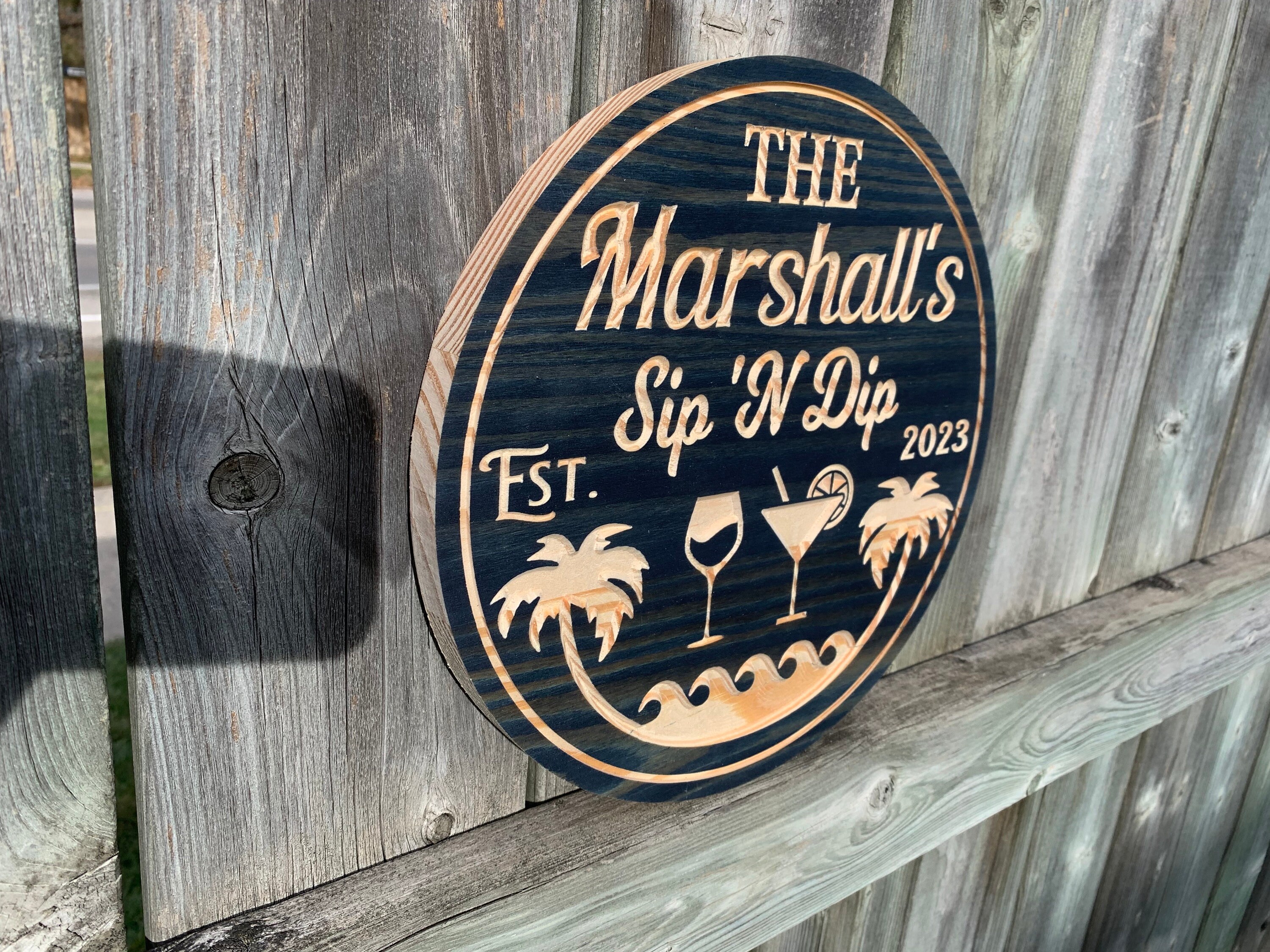 Custom Rustic Wood Beach Sign – Personalized Coastal Decor, Beach House ...