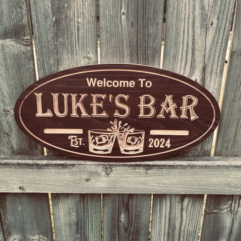 Personalized Bar Signs - Etsy