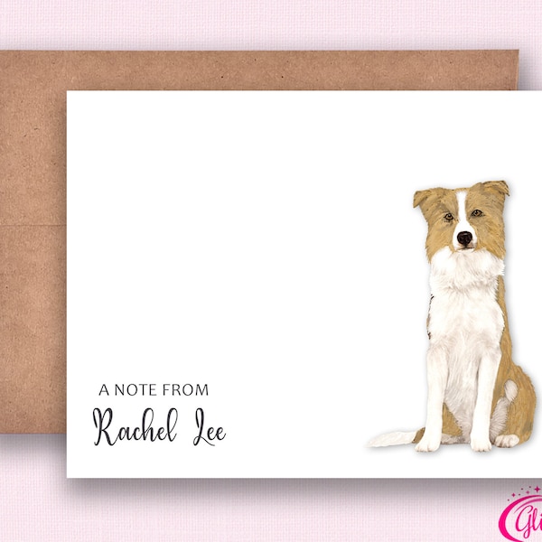 Border Collie Thank You Cards - Etsy