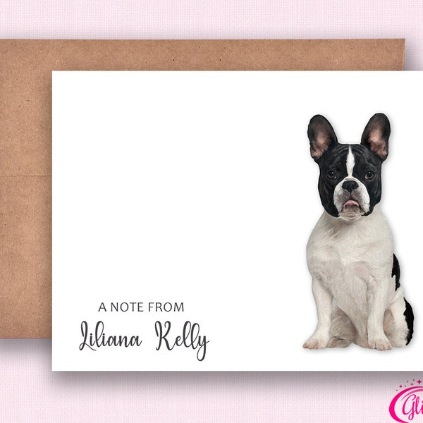 Bulldog Note Cards - Etsy