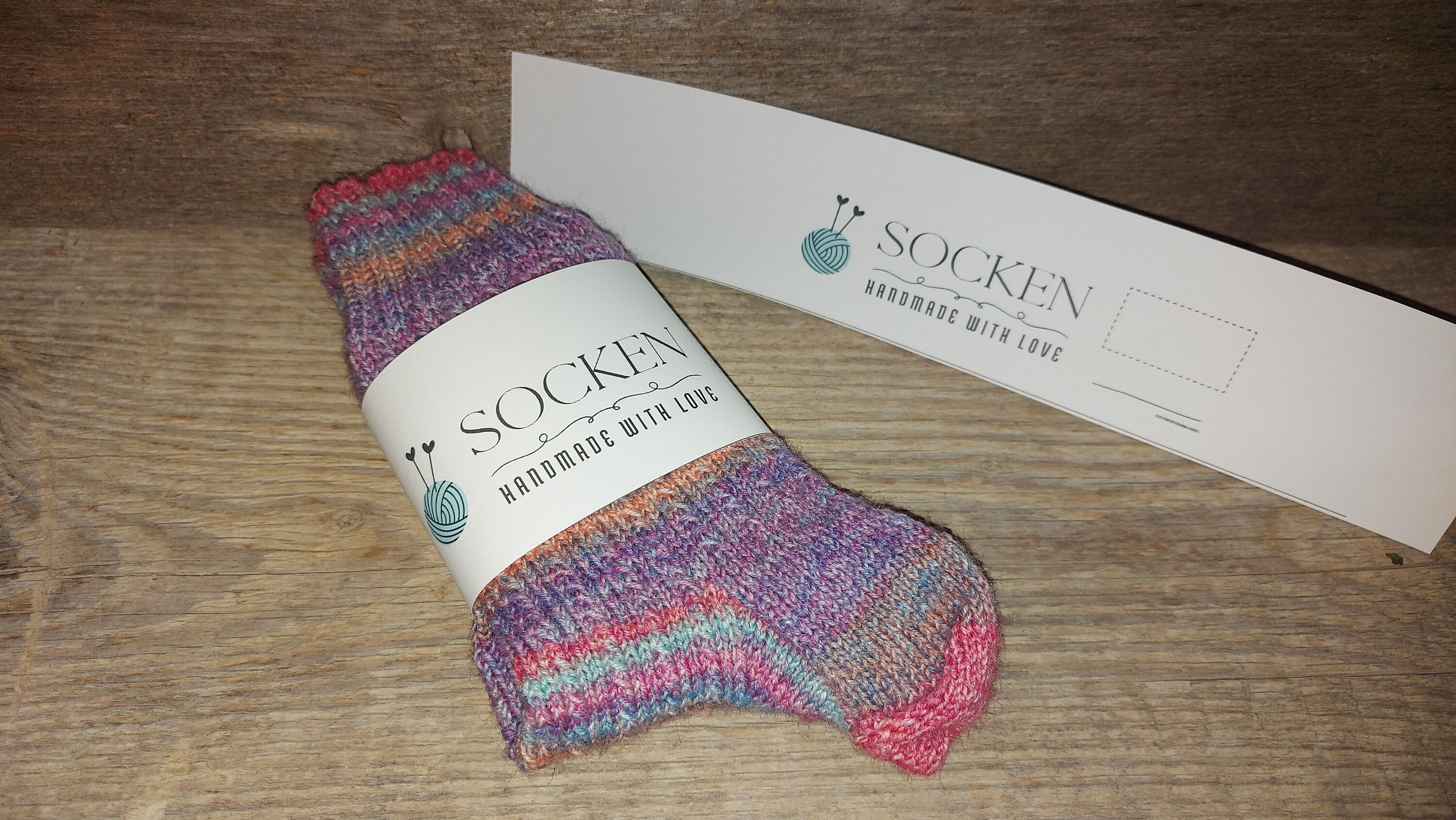 Sock Banderole for Printing, Hand Made Knitted Socks, 3 Motifs per ...
