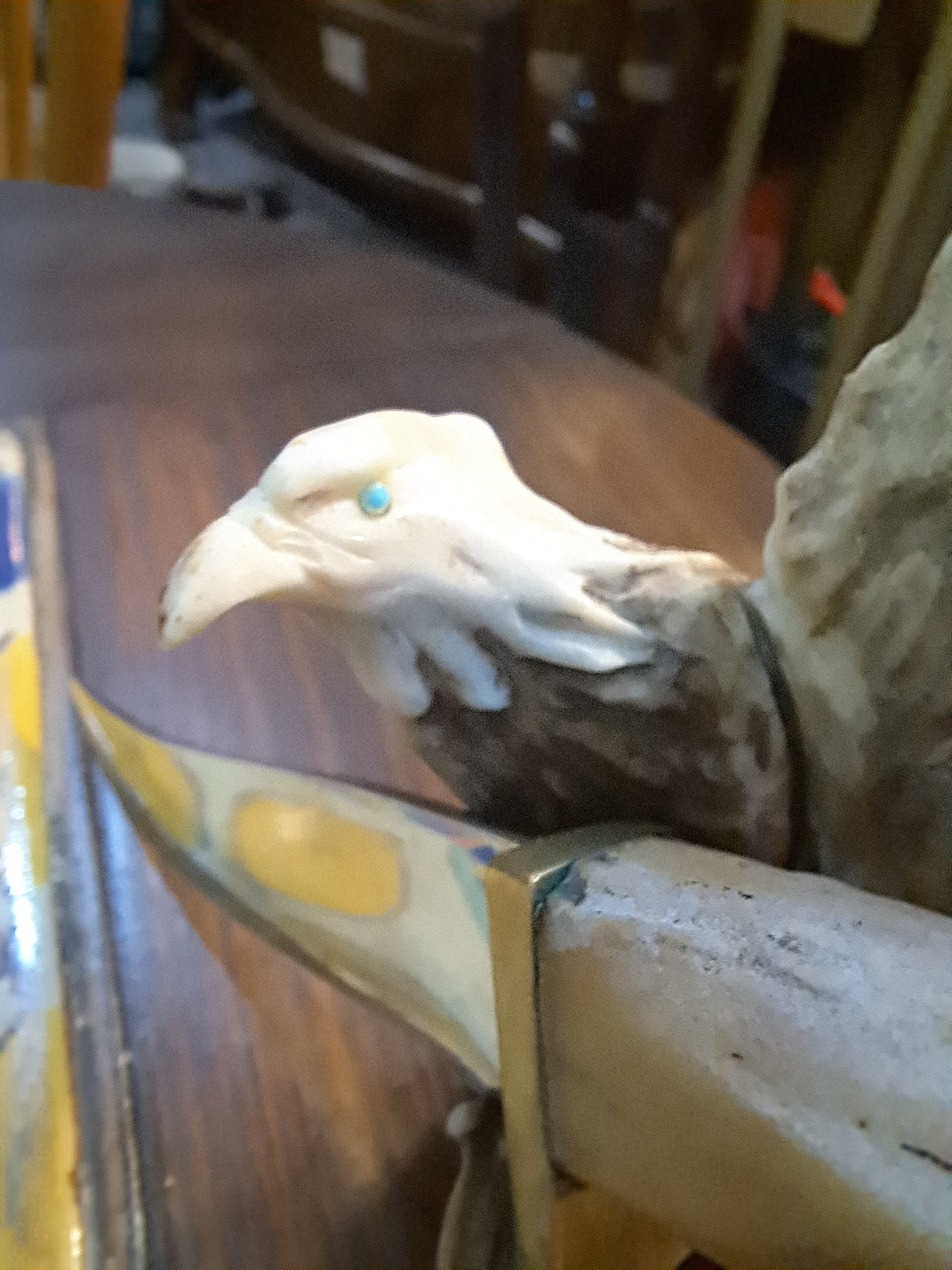 Ted Miller Eagle Antler Knife With Sheath and Antler Display Stand - Etsy