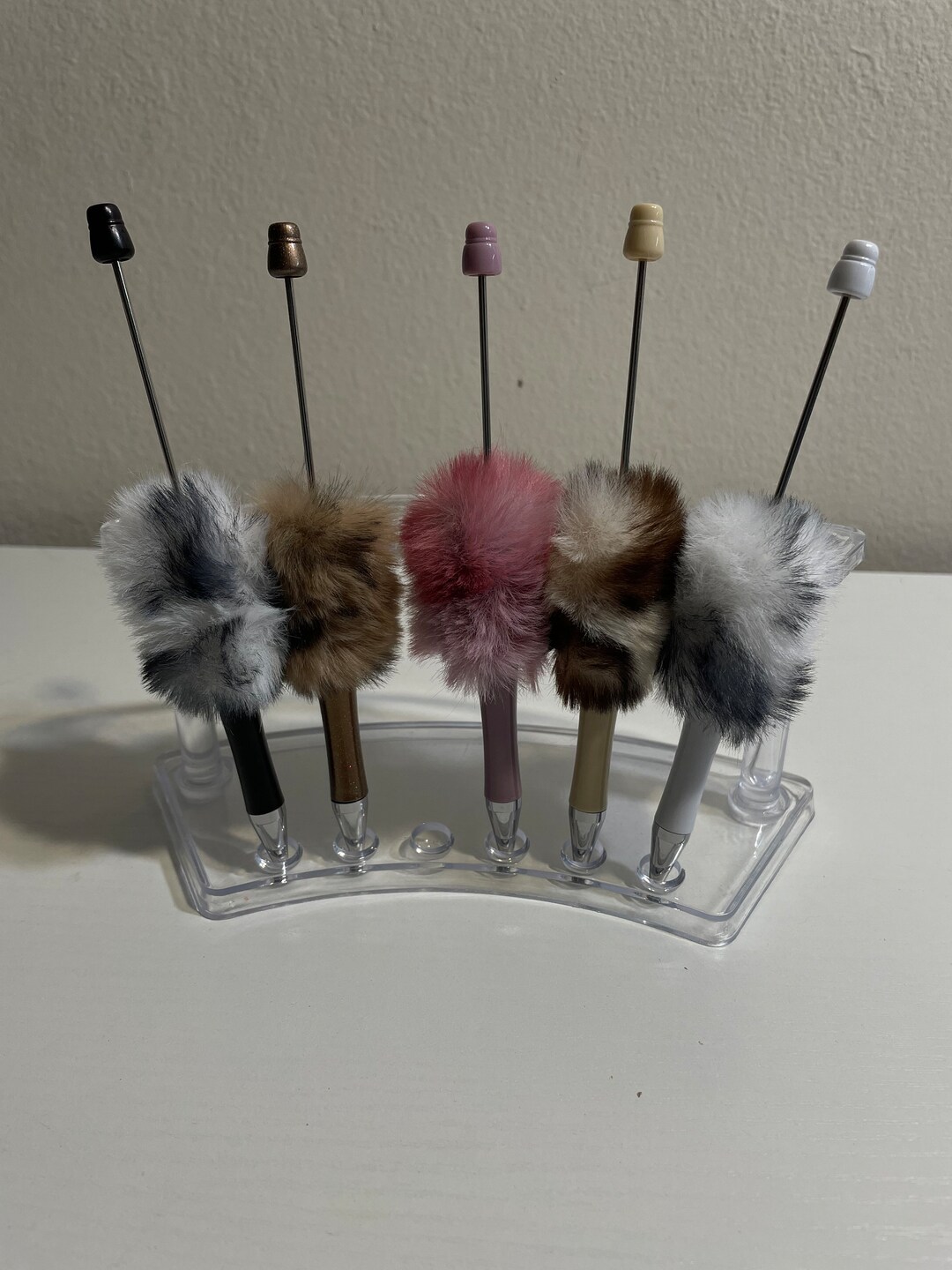 Fuzzy Beadable Pens - Etsy