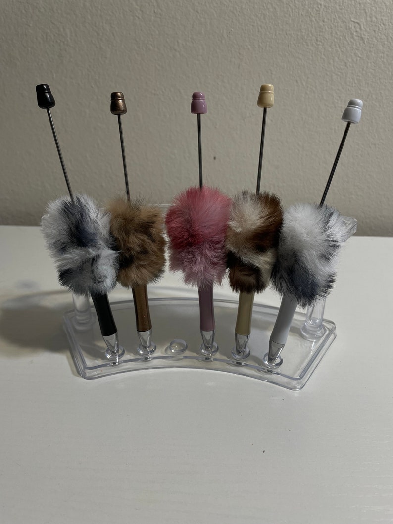 Fuzzy Beadable Pens - Etsy