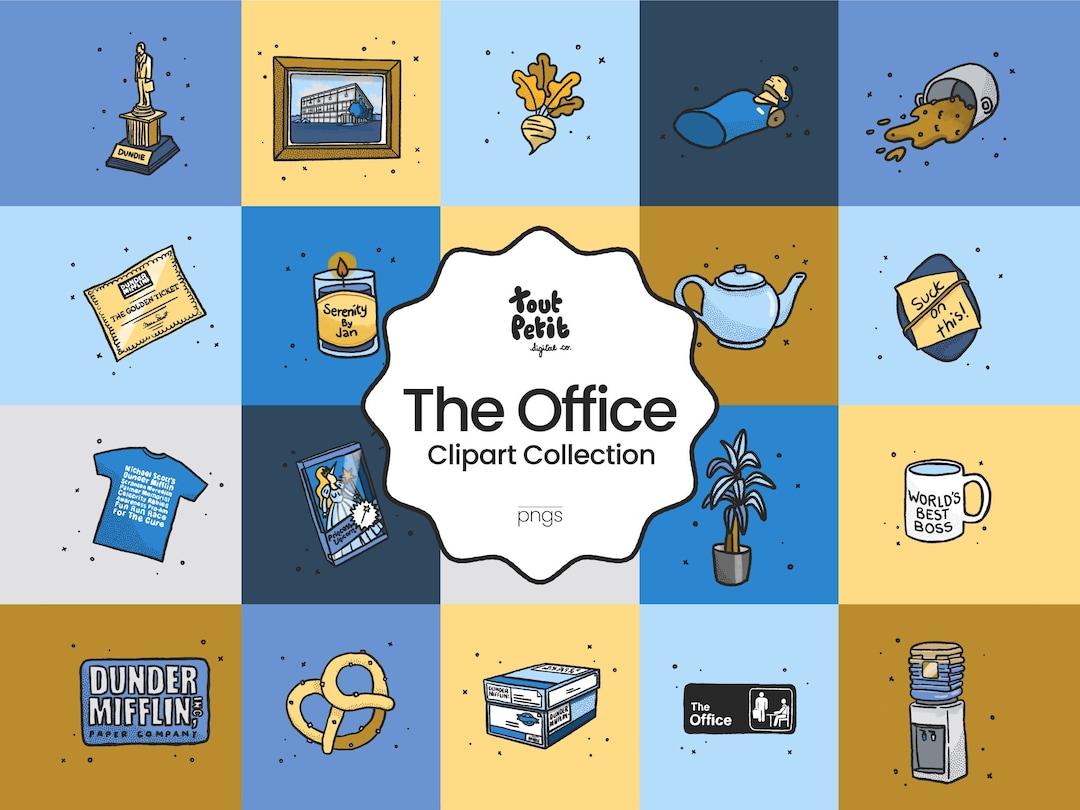 The Office Clipart Collection | Digital Download | Digital Image | the ...