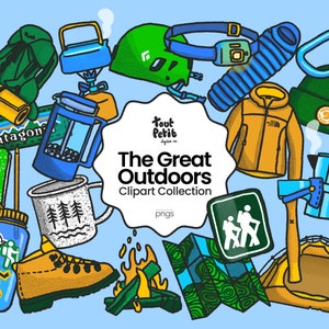 The Great Outdoors Clipart Collection | Digital Download | Digital ...