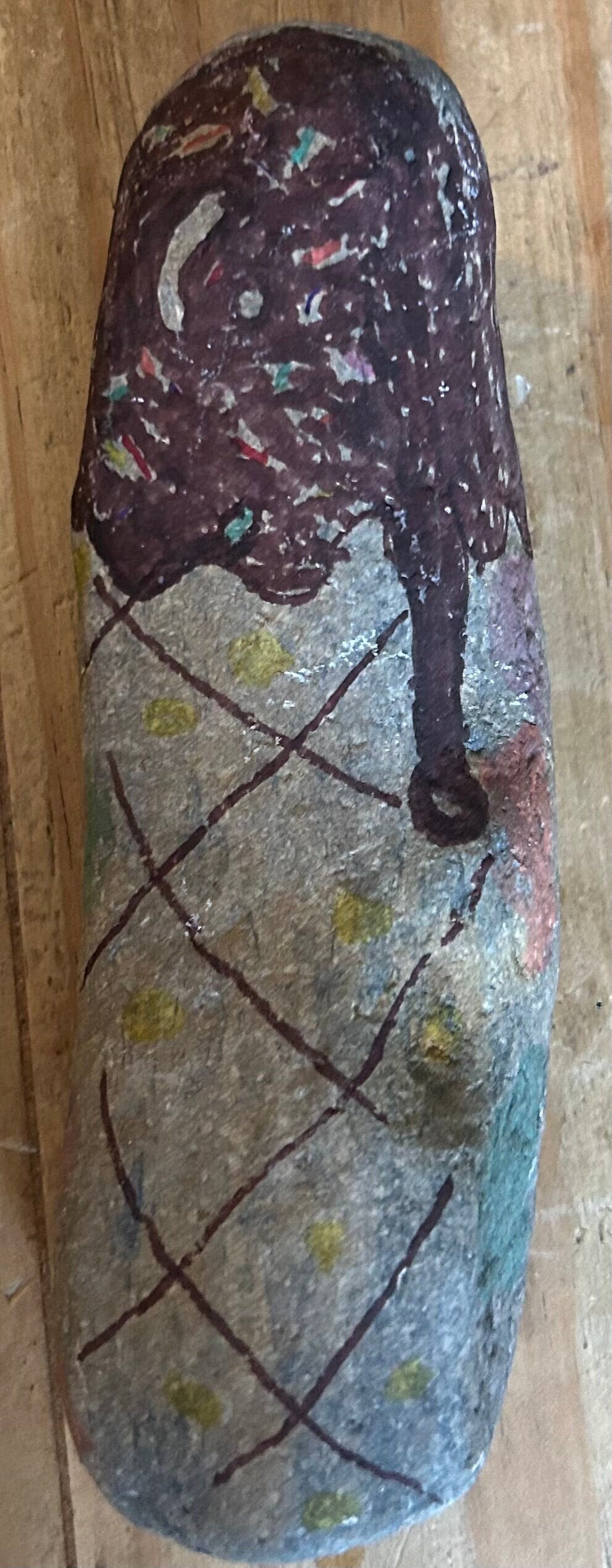 Banana Split Rock Art - Etsy