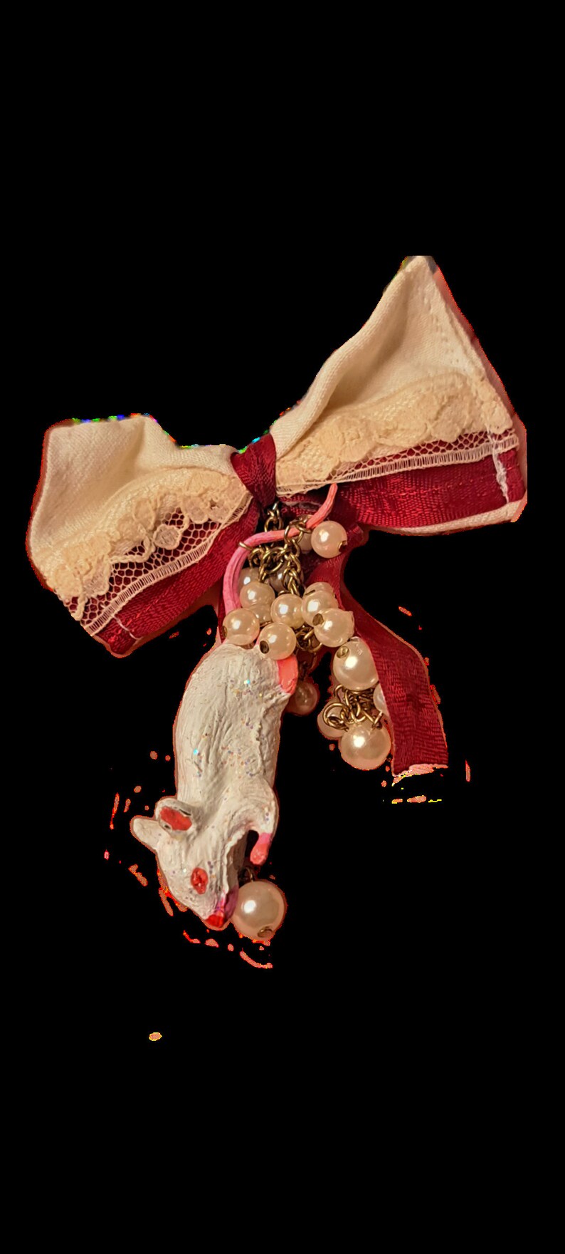 Handmade Coquette Rat Hair Clips - Etsy