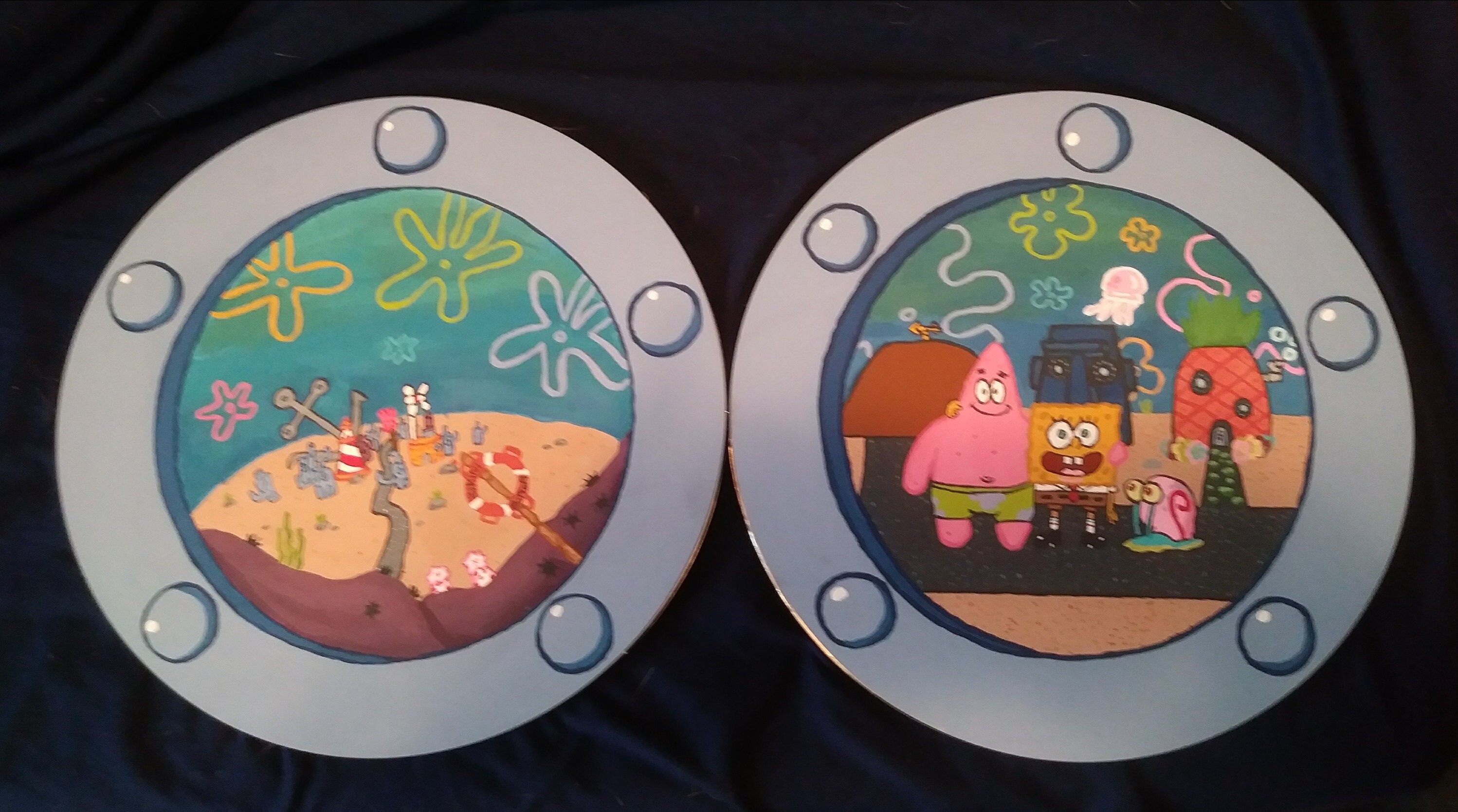 Spongebob Port Hole Painting - Etsy
