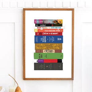 Book Painting, Book Spine Art, Book Posters, Custom Book Print, Gifts ...