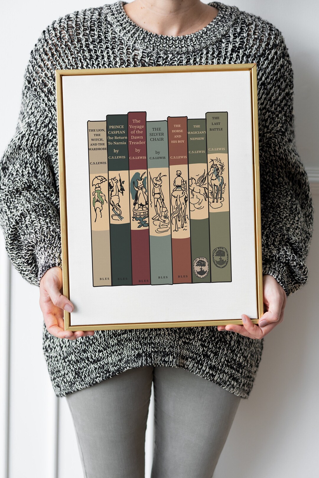 Chronicles of Narnia First Edition Illustration: C.S. Lewis Wall Art - Etsy
