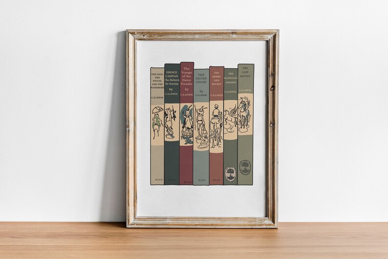 Chronicles of Narnia First Edition Illustration: C.S. Lewis Wall Art - Etsy