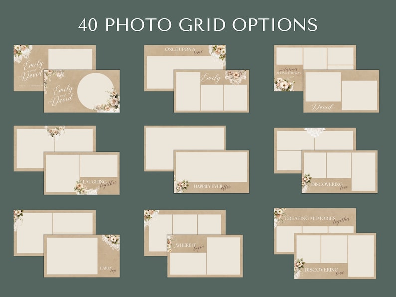 Wedding Slideshow Template Canva, Floral and Lace Photo Slide Show ...