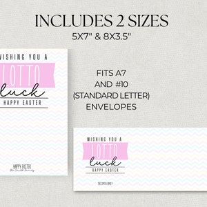 Lottery Scratch off Gift DIY Editable Template | Lottery Ticket Holder ...