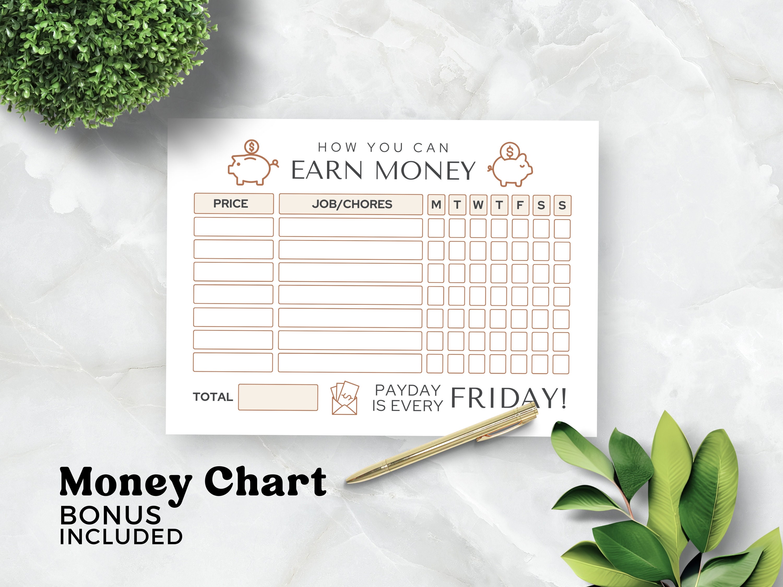 Editable Behavior Chart Template Responsibility Chart - Etsy