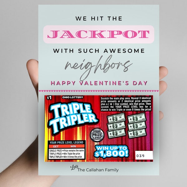 Scratch off Card Holder Template - Etsy