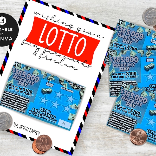 Lotto Ticket Pop By - Etsy
