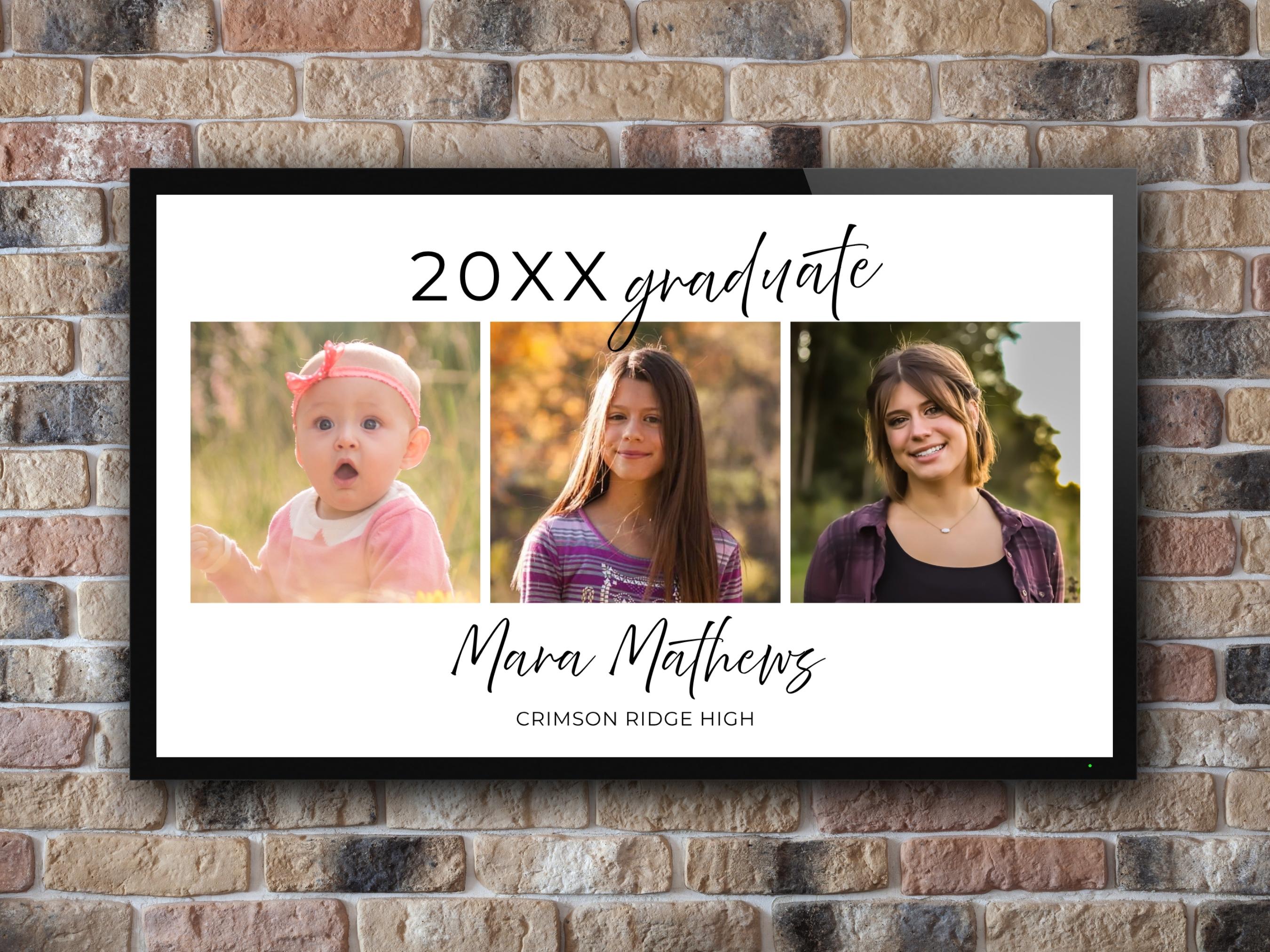 Graduation Slideshow Canva Template: Editable Video Presentation ...